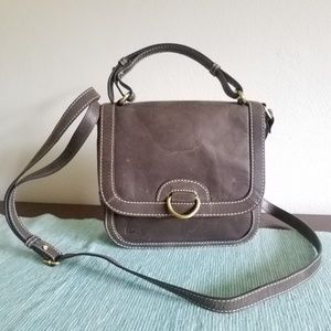 Bolo | Bags | Leather Crossbody Satchel Bag By Bolo Guc | Poshmark